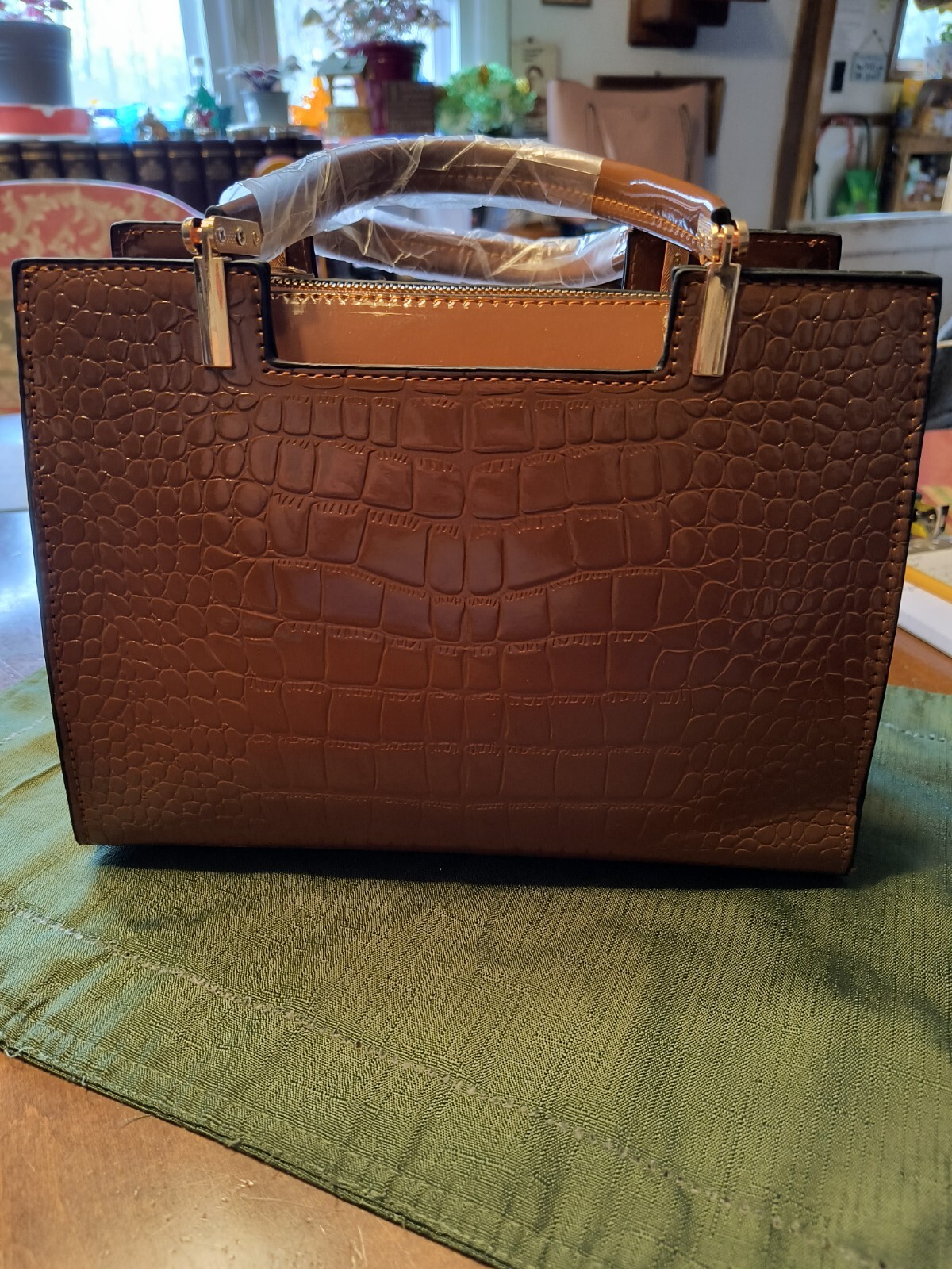 Danbaoly Brown Alligator Purse/Handbag BRAND NEW | eBay