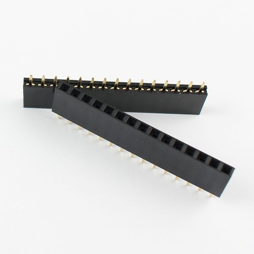 5Pcs 2.54mm Pitch 1x15 Pin 15 Pin Female Single Row Straight Header ...