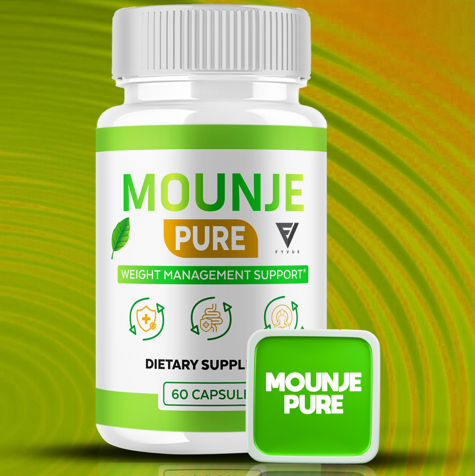 (5 Pack) Mounje Pure Capsules, Mounje Pure Weight Loss Supplement (300 ...