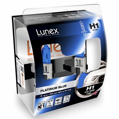Lunex Platinum Blue H1 (448) Headlight Bulb 4700K Twin Pack | eBay