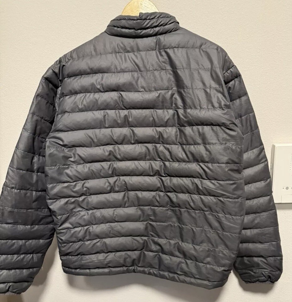 Patagonia Men's Jacket Grey Dark Gray Down Goose Puffer Coat Size M ...