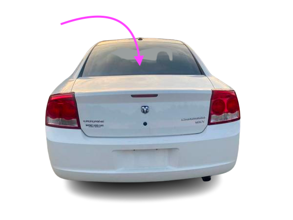 Fit 2006-2010 Dodge Charger 4D Sedan Encapsulated Back Rear Window ...
