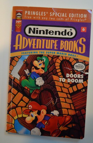 1991 Pringles Special Edition Nintendo Adventure Books "Doors to Doom ...