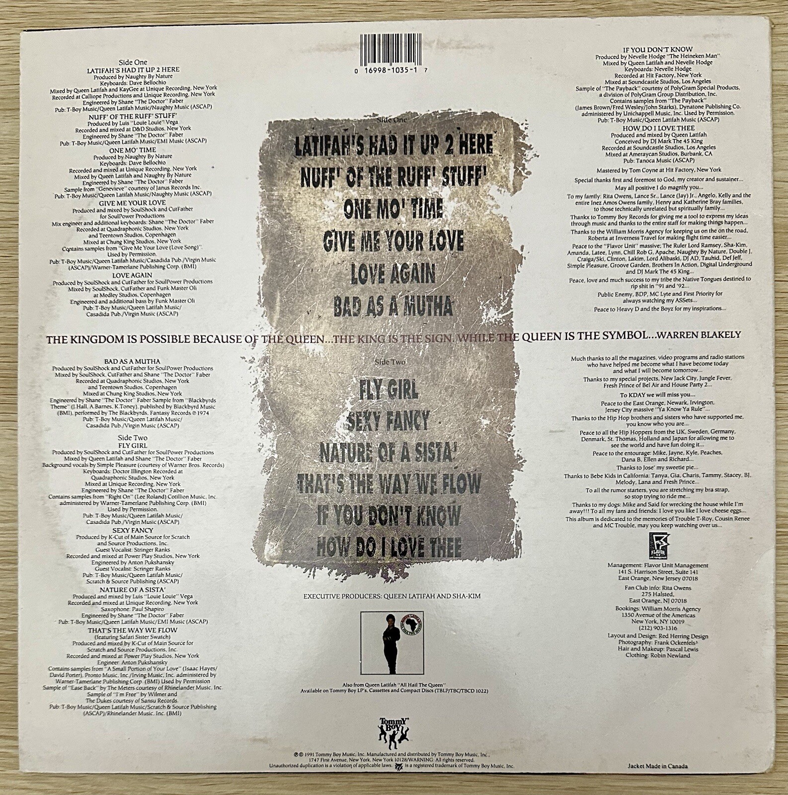 Queen Latifah - Nature Of A Sista' '91 LP US Record In Great Condition ...