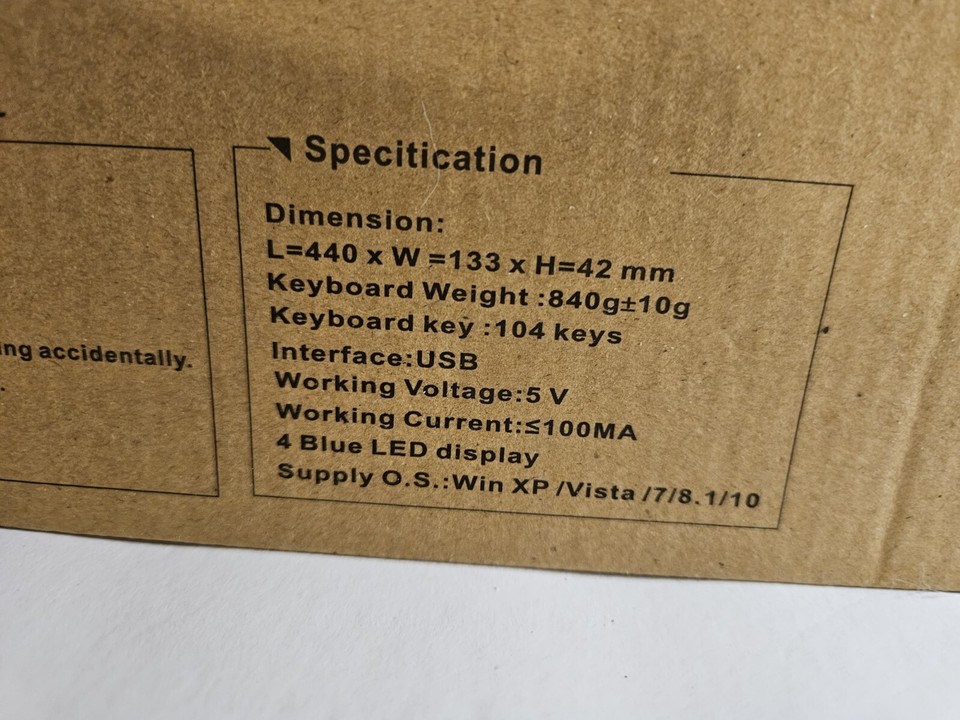 SkyTech K-1000 RGB Gaming USB Wired Keyboard NEW IN BOX | eBay