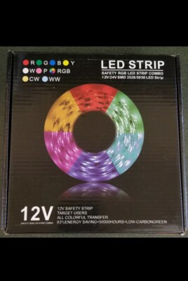 LED Light Strip, 5 Meters - RGB Safety Combo LED 5050 Strip - Color ...
