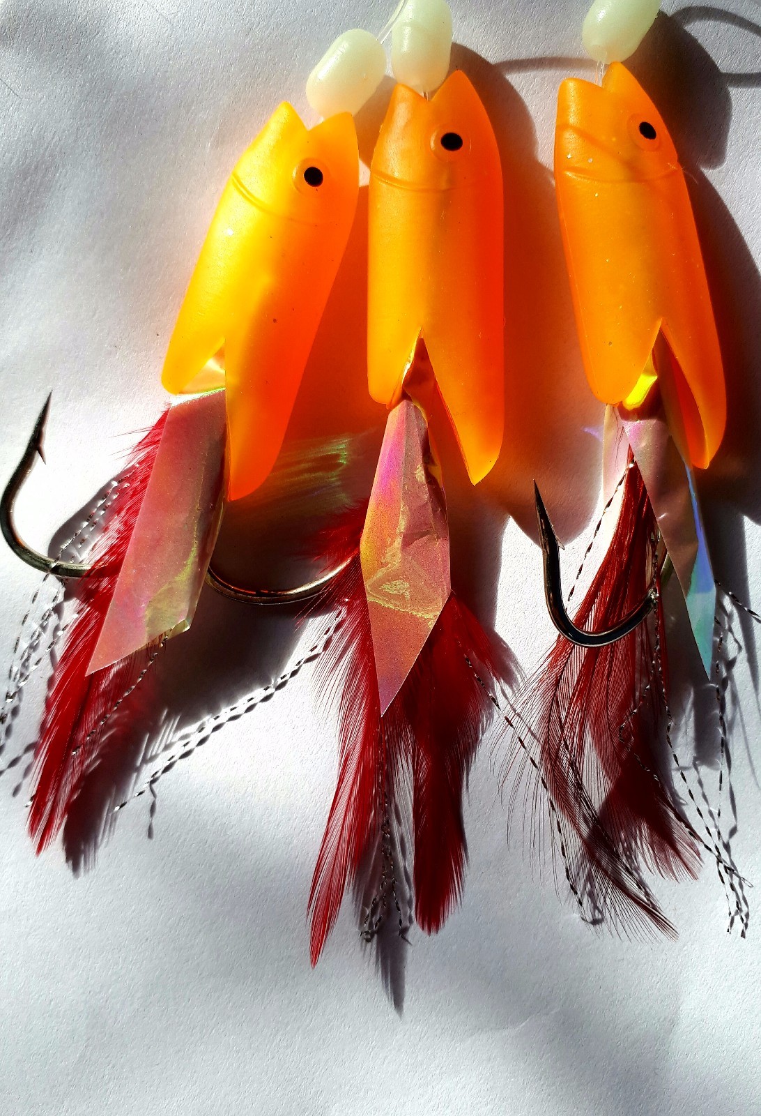 SEA FISHING RIGS - 4 x PACKS LUMI TRIPLE HOKKAI RIG SEA FISHING TACKLE ...