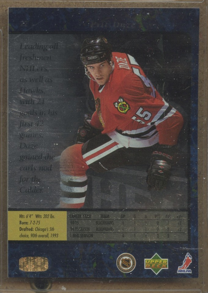 1995-96 Upper Deck SP #22 Eric Daze Chicago Black Hawks | eBay