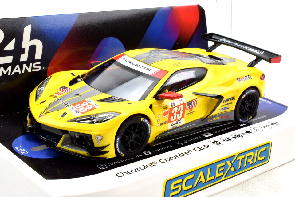 Scalextric Chevrolet Corvette C8.R-'23 Le Mans DPR W/ Lights 1/32 Slot ...