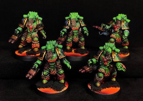 Pyroclast Squad Salamanders painted Warhammer 40k Primaris Space ...