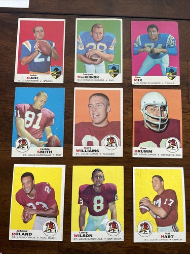 1969 Topps Football Cards (35 Cards) | eBay