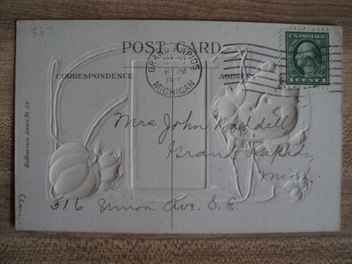 HALLOWEEN Elf & Jack-O-Lantern vintage Series #29 embossed Postcard | eBay