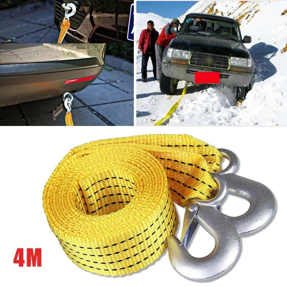 1 Pcs Car Tow Cable Heavy Duty Trailer Rope Towing Pull Rope Strap ...