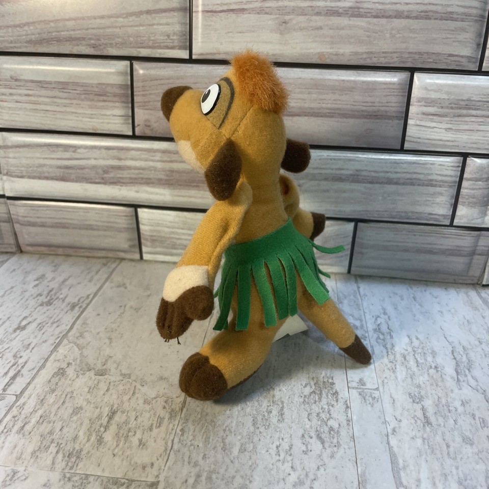 Disney Lion King TIMON Plush Hula Skirt 1994 Stuffed Animal Toy 5.5 ...