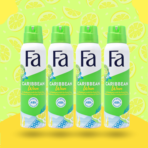 Fa Deodorant Caribbean Wave, Spray 48H - 0% Alumn, 5.07 fl oz /150ml ...