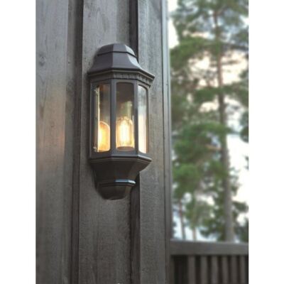 Small Black "Holme Abbey” Traditional Porch Light | eBay UK