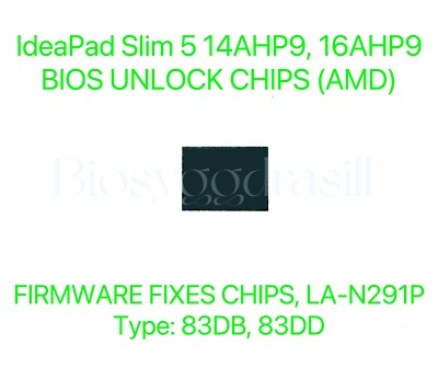 IdeaPad Slim 5 14AHP9, 16AHP9, NO PASSWORD BIOS CHIP LA-N291P 83DB ...