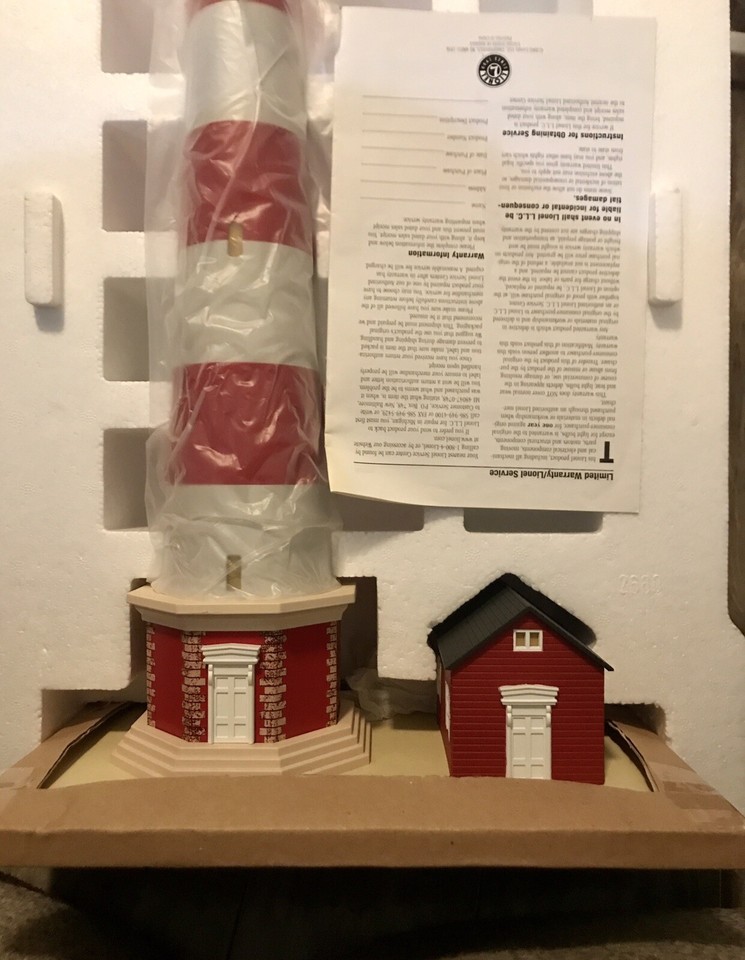 LIONEL O GAUGE~OPERATING LIGHTHOUSE #6-24135~Open Box~Missing Metal ...