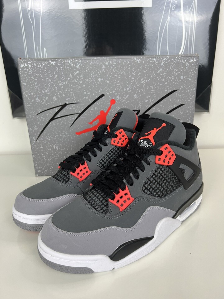 Air Jordan 4 Retro Dark Grey Infrared DH6927-061 Men’s Size 8.5/ Women ...