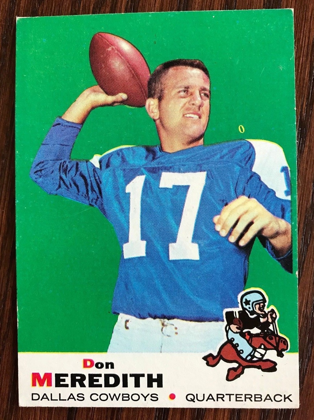 DON MEREDITH Topps 1969 Dallas Cowboys #75 Football Card | eBay