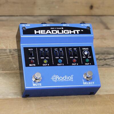 Open Box Radial Tonebone Headlight Guitar Amp Selector Pedal Stompbox ...