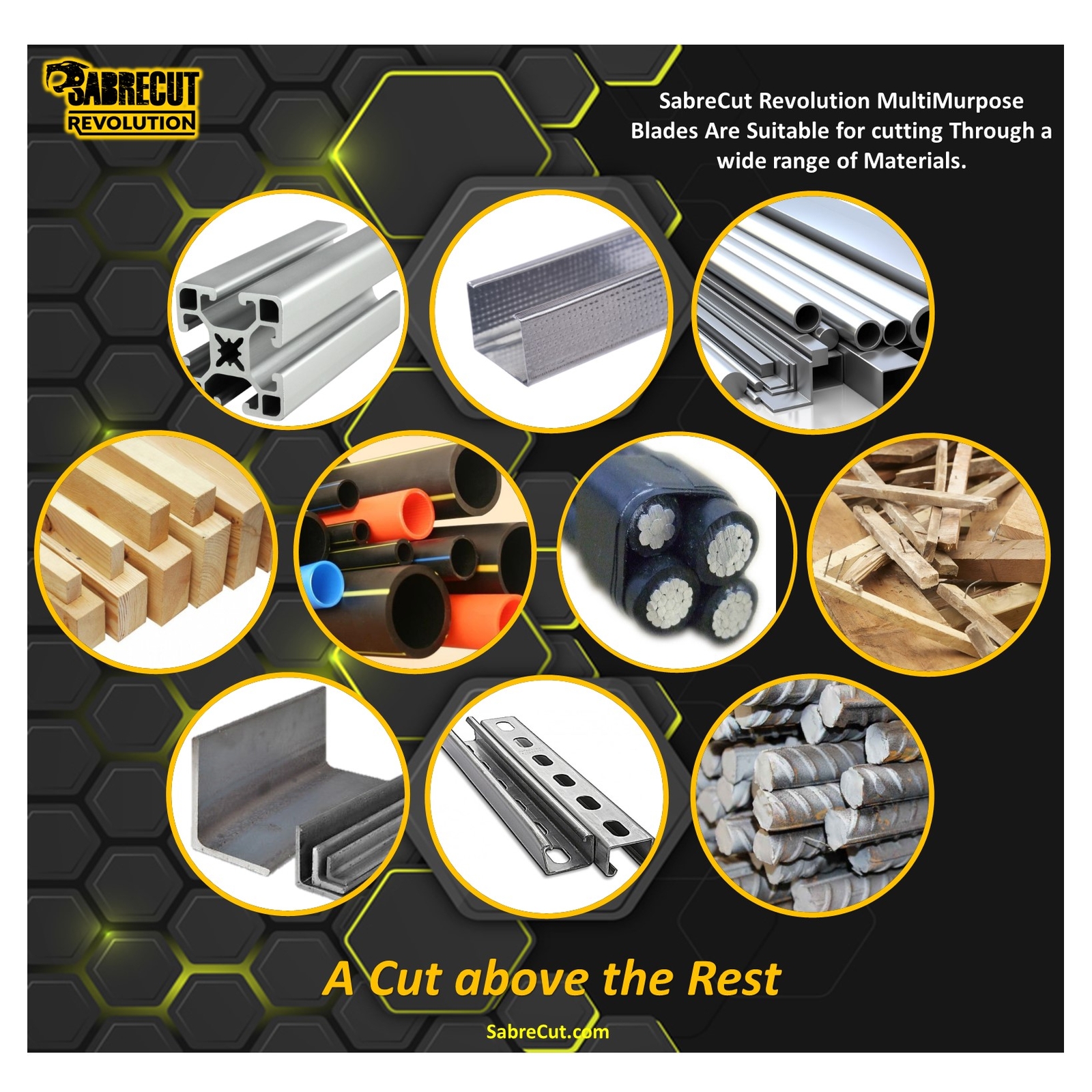 SabreCut 136mm Multi-Material Circular Saw Blade For Bosch, Wood Metal ...