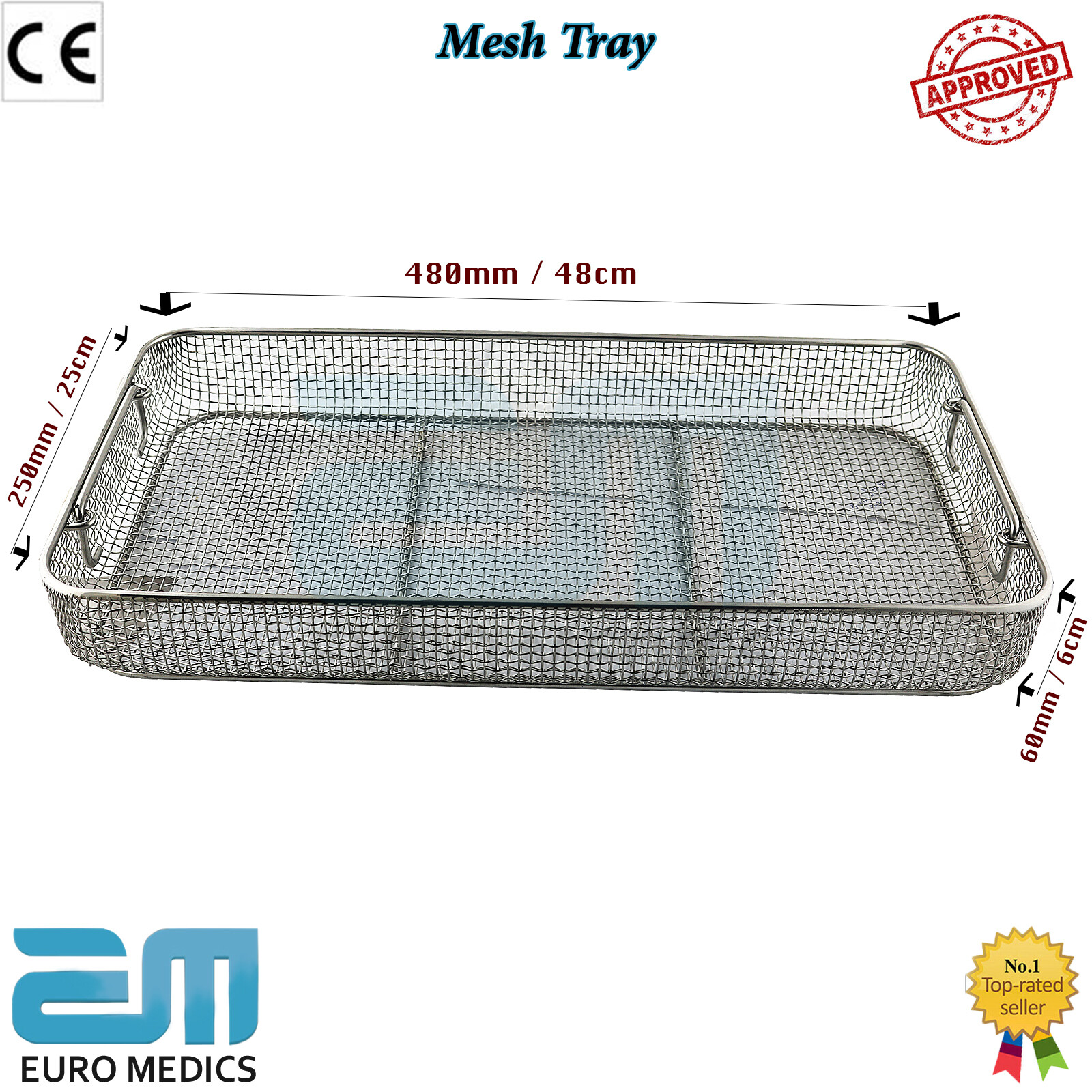 Sterilization Mesh Tray Perforated Instruments Rack Autoclave Stainless ...