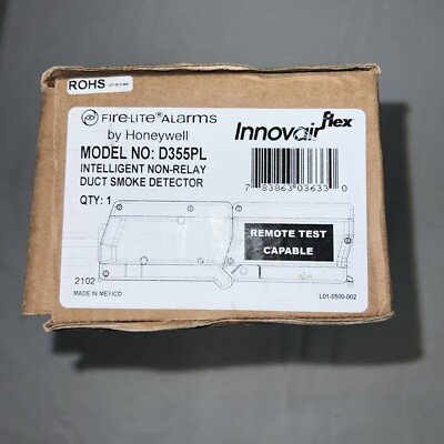 Fire-Lite D355PL Duct Smoke Detector 783863036330| eBay
