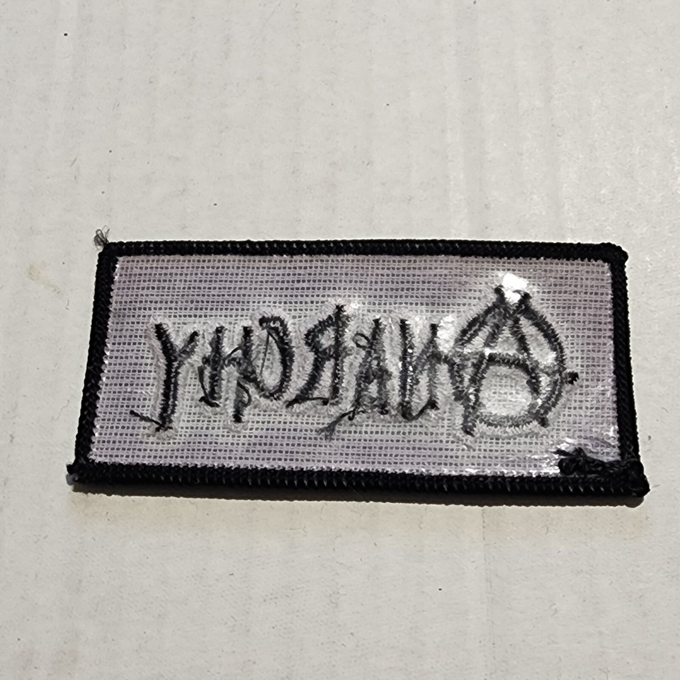 Anarchy Logo Iron On Patch Embroidered Badge Music Punk Rock Band 3X3.5 ...