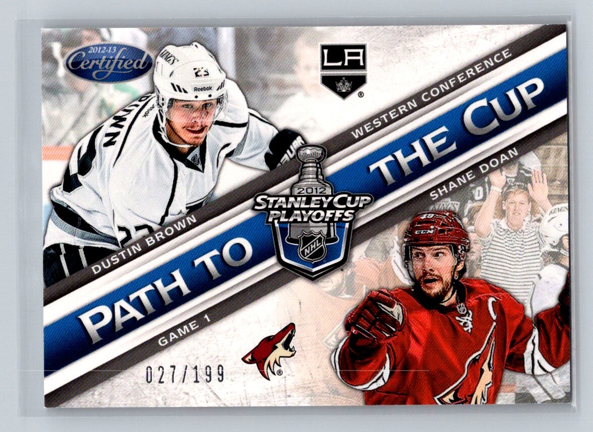 2012-13 Panini Certified #PCCF1 Dustin Brown / Shane Doan /199 Kings ...