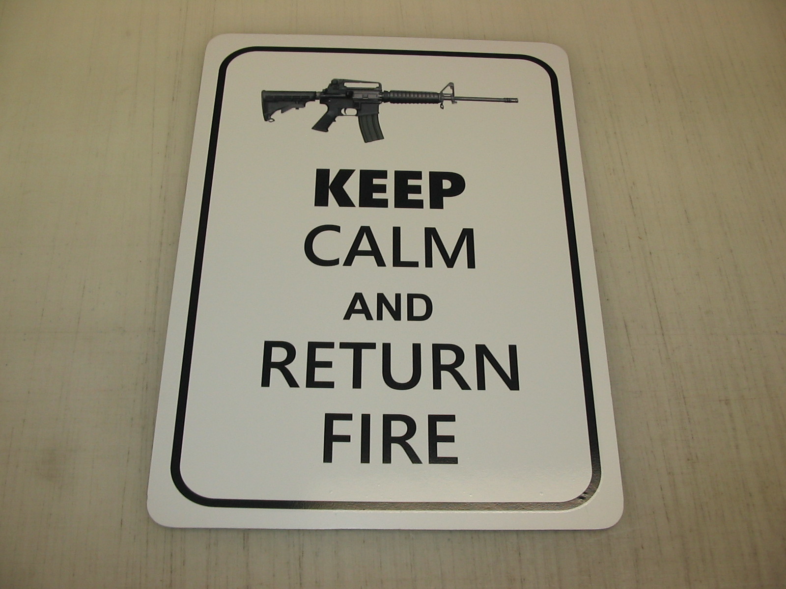 Keep Calm And Return Fire Wallpaper