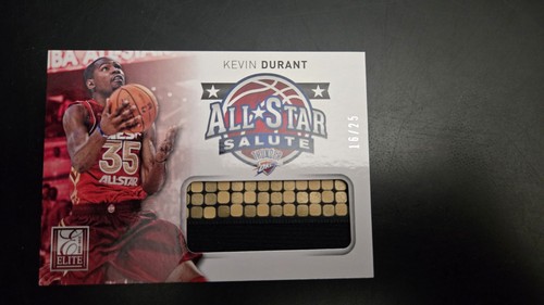 2012-13 KEVIN DURANT ELITE PRIME PATCH ALL-STAR SALUTE SP INSERT #16/25 ...