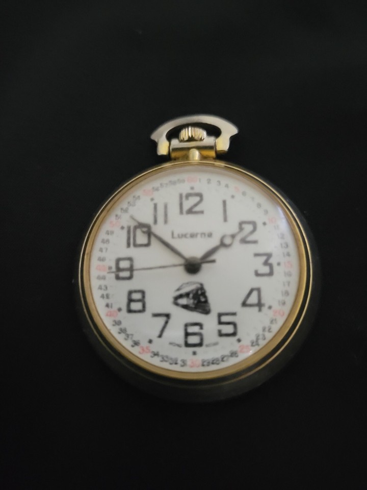 Lucerne Train pocket watch, Hong Kong, gold tone, NOT WORKING | eBay