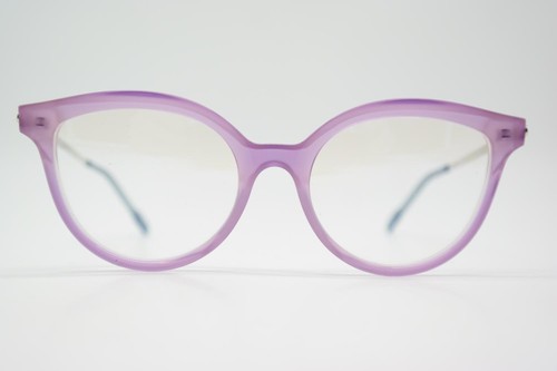 Eyeglasses RES/REI SPHERE Violet Silver Oval Frame New | eBay