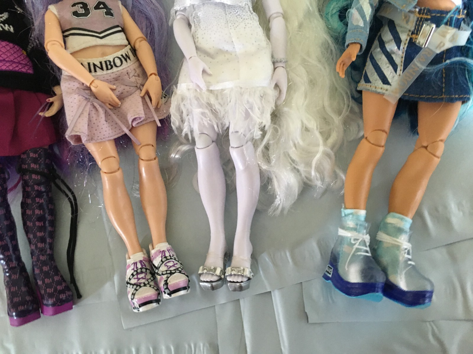 lot of 4 Rainbow High Dolls Vanda, Shadow, Skyler & Violet Cheer | eBay