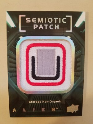 Upper Deck Alien Movie Semiotic Patch Trading Card #SP25 Storage Non Organic | eBay