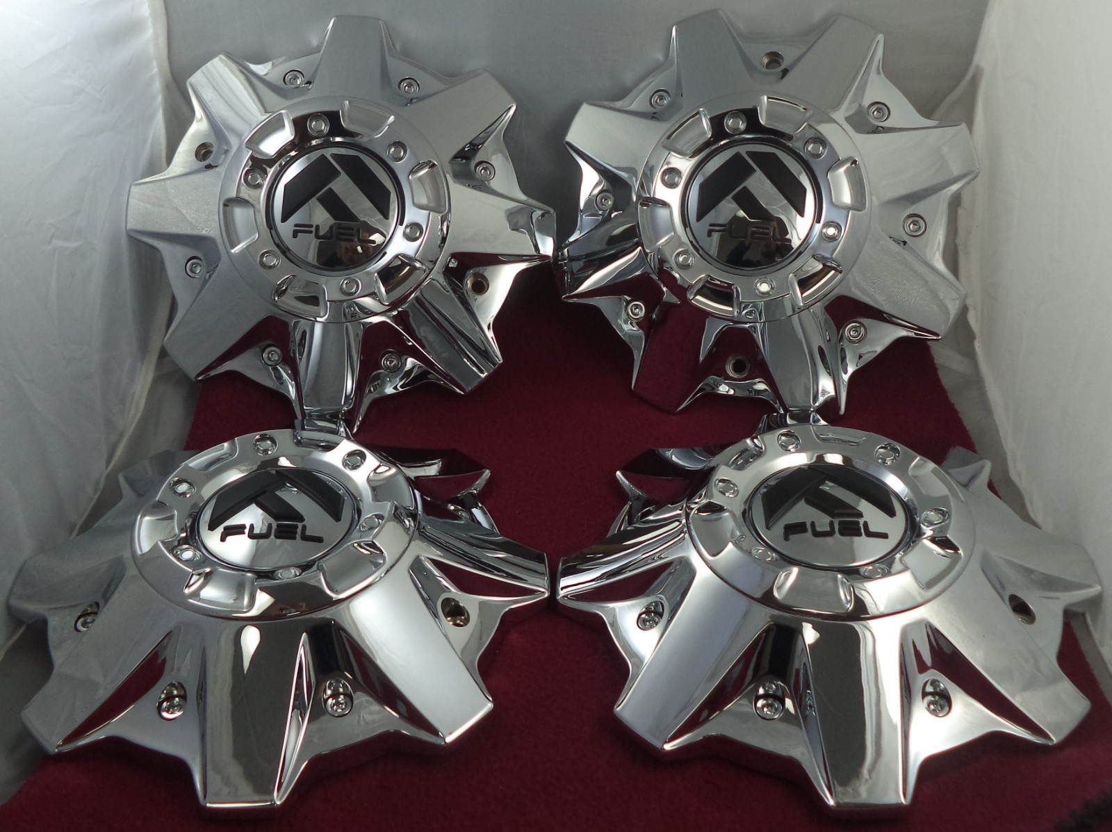 Fuel Wheels Chrome Custom Wheel Center Caps Set of 4 # 1002-53 CAP M ...