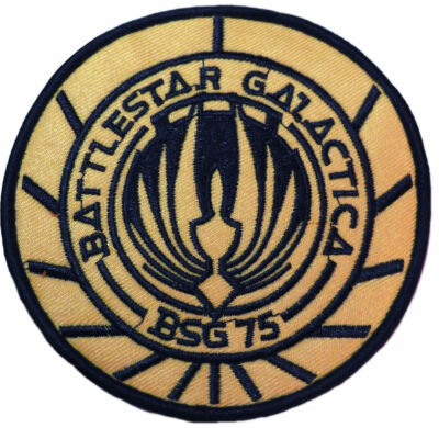 Battlestar Galactica BSG 75 Uniform Shoulder Embroidered Iron on Patch ...