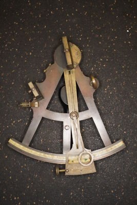 Antique Brass Maritime Sextant Octant with Ebony Handle 1800s | eBay