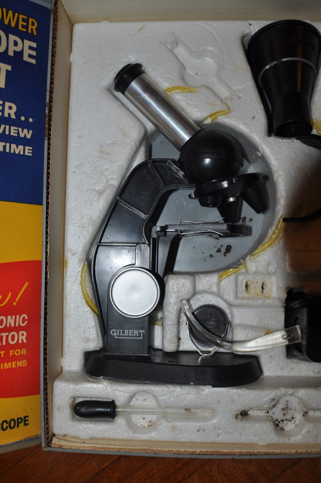 VINTAGE GILBERT MICROSCOPE AND LAB SET #13021 | eBay