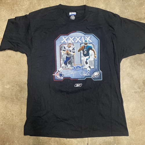 Reebok Tom Brady Shirt Mens XlPatriots Eagles McNabb Super Bowl 39 XL 9 ...