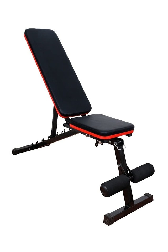 FITNESS Adjustable 6 Position Utility Bench, Incline Decline Weight ...