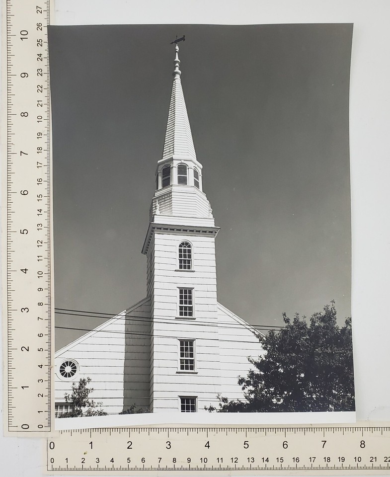 Church Steeple Weather Vane Cupola Wheel Window Religious Vintage Photo ...