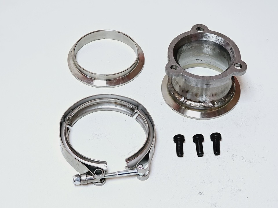 GT20 GT2052 Garrett Turbo Downpipe Flange 3.0" V-band Kit fits Perkins ...