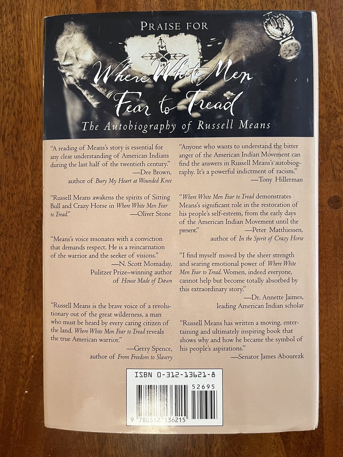 SIGNED Where White Men Fear to Tread Russel Means 1995 HCDJ First Ed ...