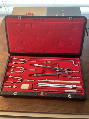 POST College-1147C Quality Instruments Vintage Drafting Tools Set ...