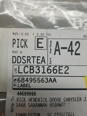 Emission Label Mopar 68495563AA fits 2021 Dodge Durango | eBay