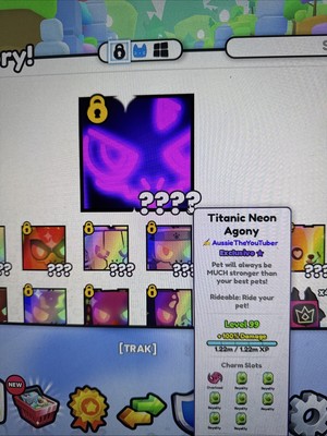 Pet Simulator 99 Titanic Neon Agony | eBay