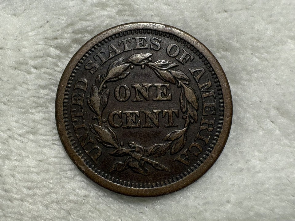 1851 Braided hair Large cent. (Nice Dark patina) | eBay