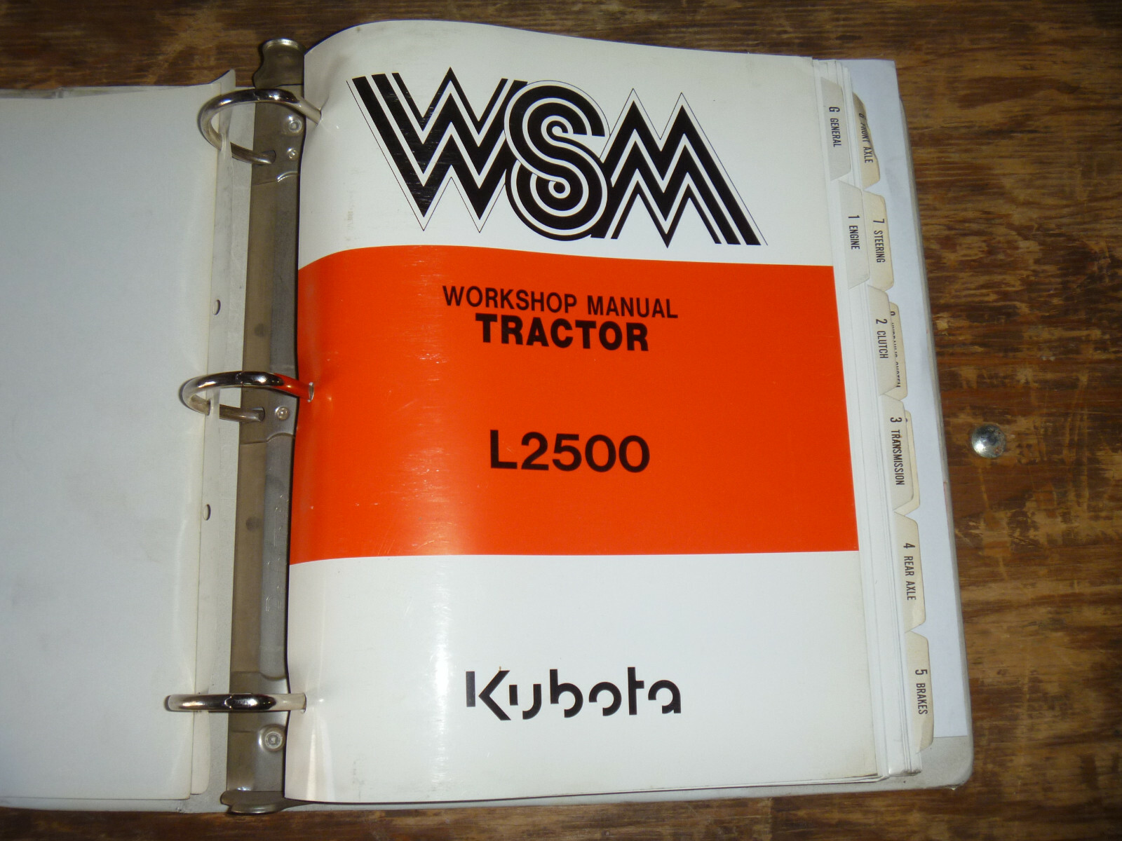 Kubota L2500 Tractor Shop Service Repair Manual | eBay